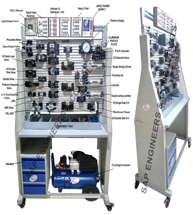 Pneumatic trainer kit price | plc based electro pneumatic trainer ...